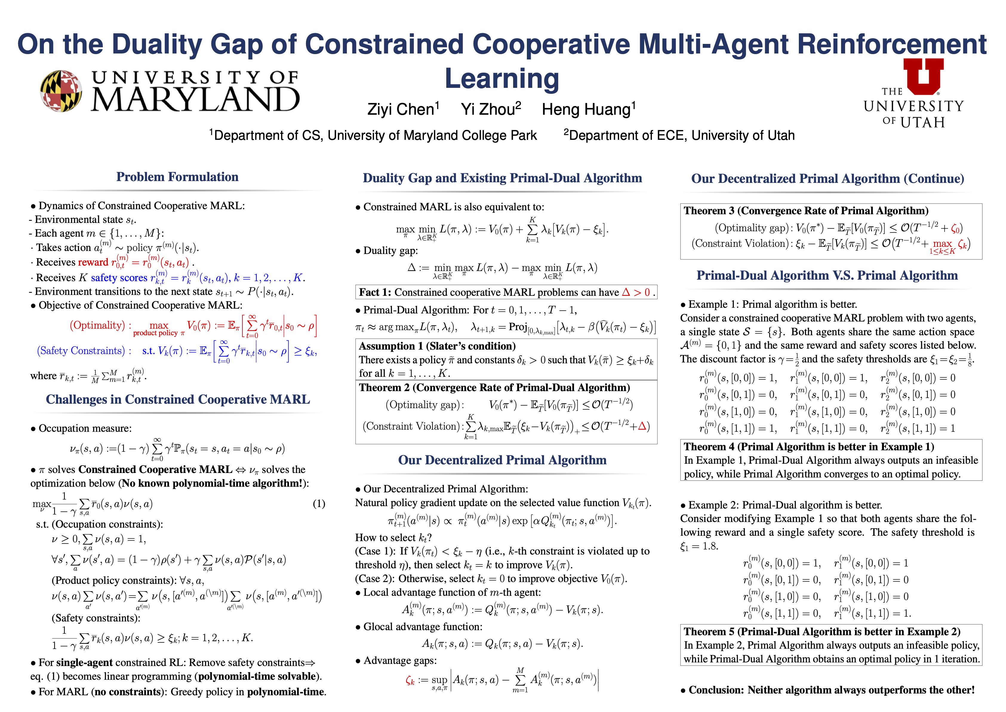 ICLR Poster On the Hardness of Constrained Cooperative Multi-Agent Reinforcement Learning